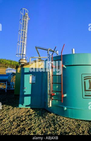 Natural Gas Well Head and storage tanks Stock Photo - Alamy