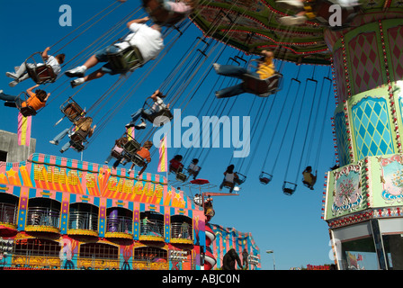 Fun fair roundabout at the Dallas State Fair Stock Photo - Alamy