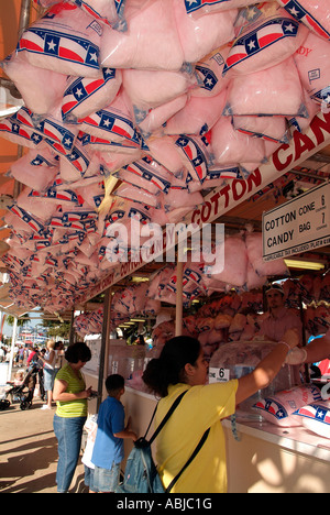 Candy-floss booth at the Dallas State Fair Stock Photo - Alamy