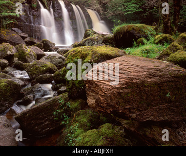 Waterfall in Glen Feochan, Kilmore, Oban, Argyll, Scotland, UK Stock ...