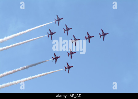 Red Arrows Concord formation Stock Photo - Alamy