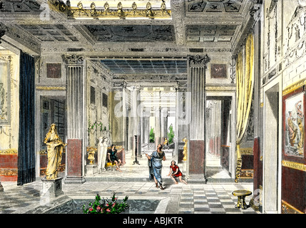 Ancient Roman Atrium Stock Photo - Alamy