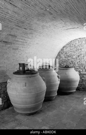 Large terracotta storage jars in Ancient Roman port of Ostia, near Rome ...