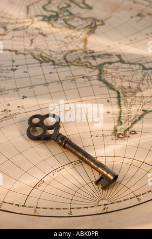 Close-up of the old globe Stock Photo - Alamy