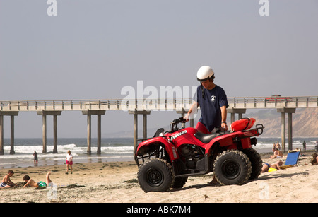 A lifeguard buggy on Scripps Beach, San Diego, California, USA Stock ...