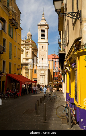 Nice Cathedral of Saint Reparata (Cathedrale Sainte-Reparate) at night ...