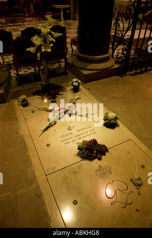Tomb of Princess Grace in the cathedral in Monte Carlo Monaco Stock ...