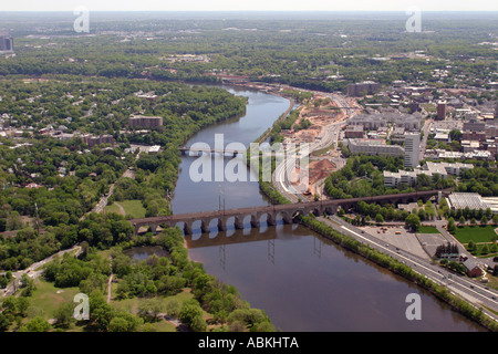 Bridges over Raritan River, New Jersey, USA Stock Photo - Alamy