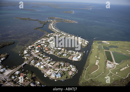Aerial photo of Gasparilla Island, Jack Point, Three Sisters Island ...