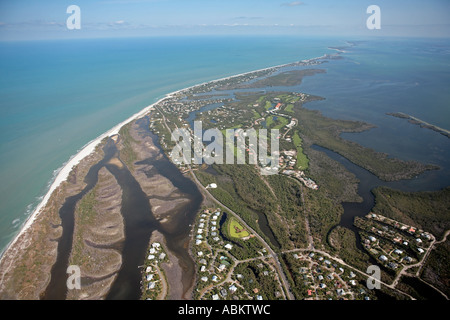 Aerial photo of Sanibel Island, Silver Key, Wulfert key, Albright key ...