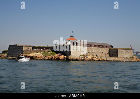 Elfsborg Fortress lies in the estuary just in front Gothenburg city ...
