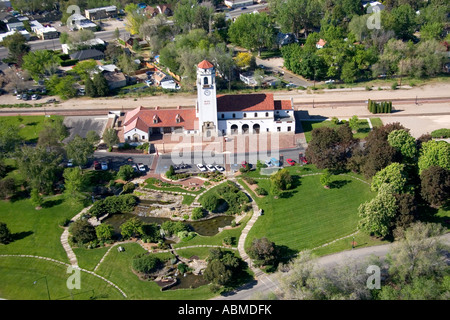 Aerial view of the Boise Depot in Boise Idaho Stock Photo - Alamy
