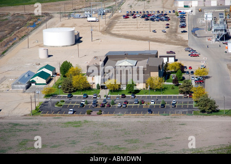 Aerial view of the Simplot potato processing plant in Caldwell Idaho ...