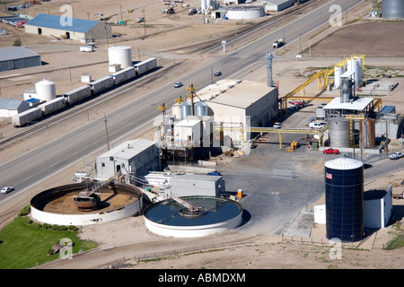 Aerial view of the Simplot potato processing plant in Caldwell Idaho ...