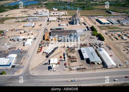 Aerial view of the Simplot potato processing plant in Caldwell Idaho ...