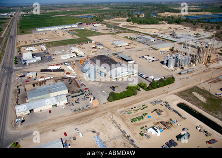 Aerial view of the Simplot potato processing plant in Caldwell Idaho ...