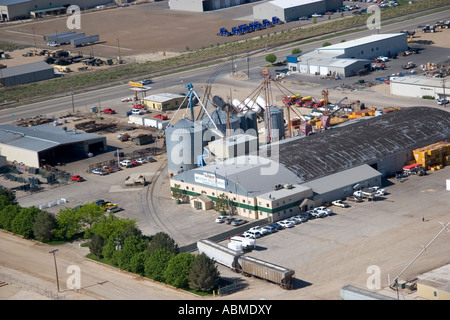 Aerial view of the Simplot potato processing plant in Caldwell Idaho ...