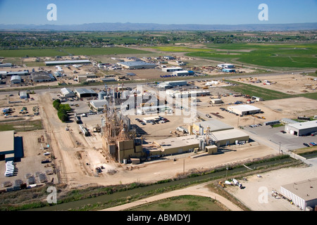 Aerial view of the Simplot potato processing plant in Caldwell Idaho ...