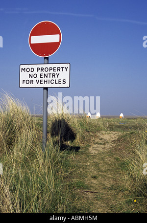 RAF firing range at Donna Nook on the Lincolnshire Coast UK Stock Photo ...