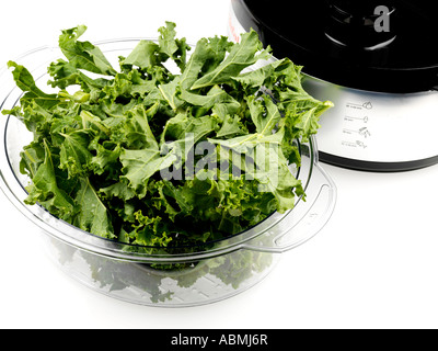 Steamed Curly Kale Stock Photo - Alamy