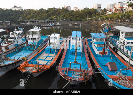 Fishing boat equiped with powerful lights used to attract squid at ...