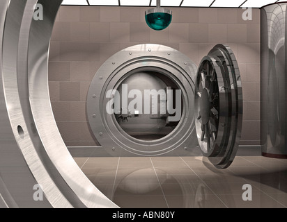 Strongroom, bank vault, safe door, treasury Stock Photo - Alamy