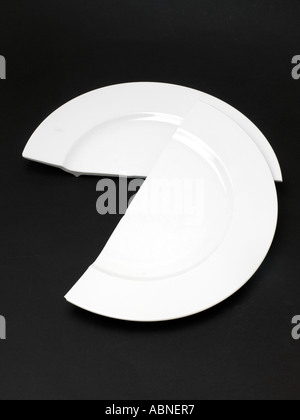 Piece of broken ceramic plate Stock Photo - Alamy