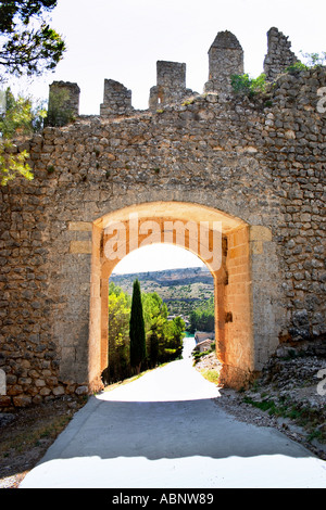 This majestic Alarcon Fortress, a medieval castle located in Spain ...