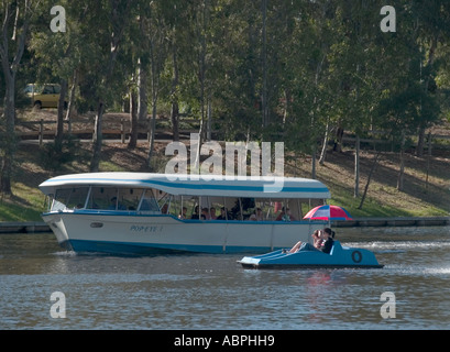 Tourist boat Popeye on the River Torrens Adelaide South Australia Stock ...