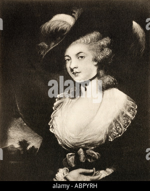 Mary Robinson née Darby, 1757 to 1800. English poet, actress and ...