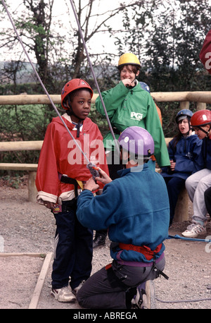 primary school children adventure outing Stock Photo - Alamy
