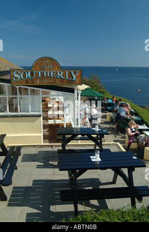 The most southerly cafe n the Cornish coast at Lizard Point Stock Photo ...