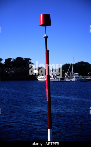 Channel Marker on the water Stock Photo - Alamy