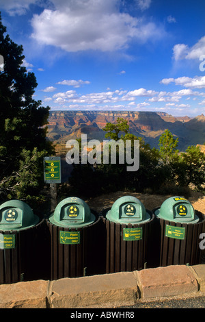 Recycling bins Grand Canyon USA Stock Photo - Alamy