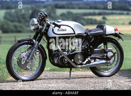 Triton Café racer motorcycle. Triumph / Norton motorbike. Classic ...