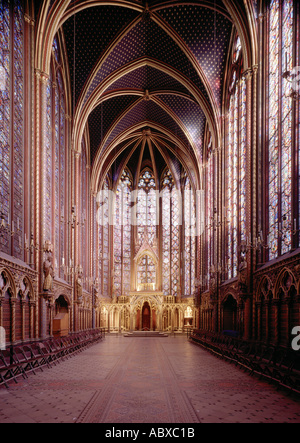 La Sainte Chapelle in Parijs The Sainte Chapelle Paris (titel op object ...