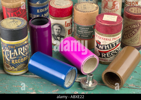 Edison wax cylinder recorder (phonograph). The phonograph was invented ...