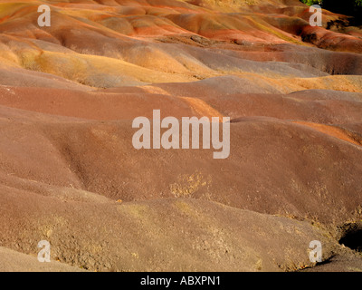 seven coloured sands at Chamarel Mauritius Stock Photo - Alamy