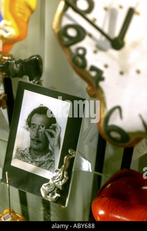 Display window of a shop dedicated to Salvador Dali and his work in ...