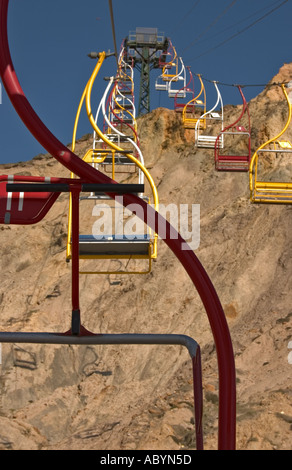 Chair lifts to Isle of Wight beach Stock Photo - Alamy