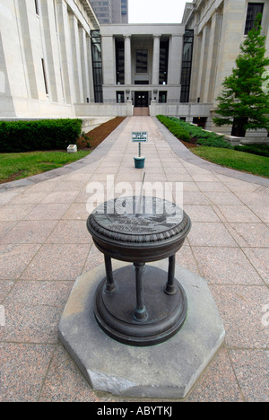 sundial on the grounds of the Ohio State Capitol at Columbus OH Stock ...