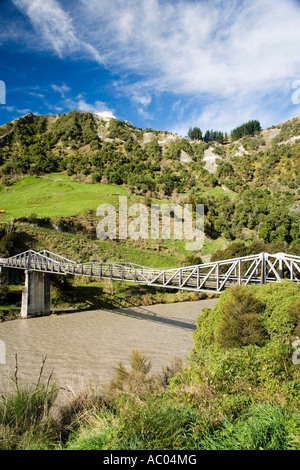 Bridge across Rangitikei River, near Mangaweka, Rangitikei, North ...