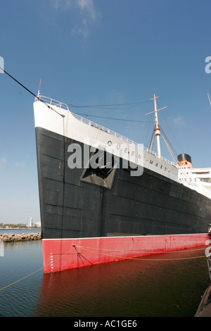 The bow of the RMS Queen Mary in Long Beach, California Stock Photo - Alamy