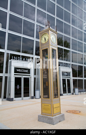 Indiana Steam Clock Stock Photo - Alamy