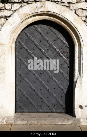 strong wooden metal braced fortified door for strength in wawel castle ...