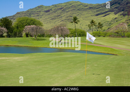 Makaha Golf Resort Oahu Hawaii Stock Photo - Alamy