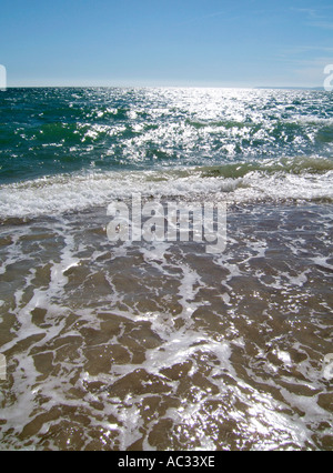 The Glistening Sea. The English Channel, England UK Stock Photo - Alamy