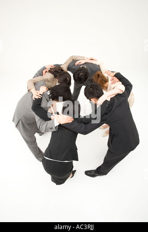Young business people on white background Stock Photo - Alamy