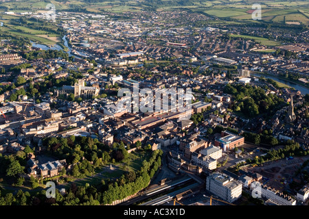 An aerial view of the Devon city of Exeter Stock Photo - Alamy