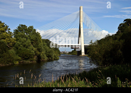 River Boyne Suspension toll Bridge Drogheda Ireland Stock Photo - Alamy